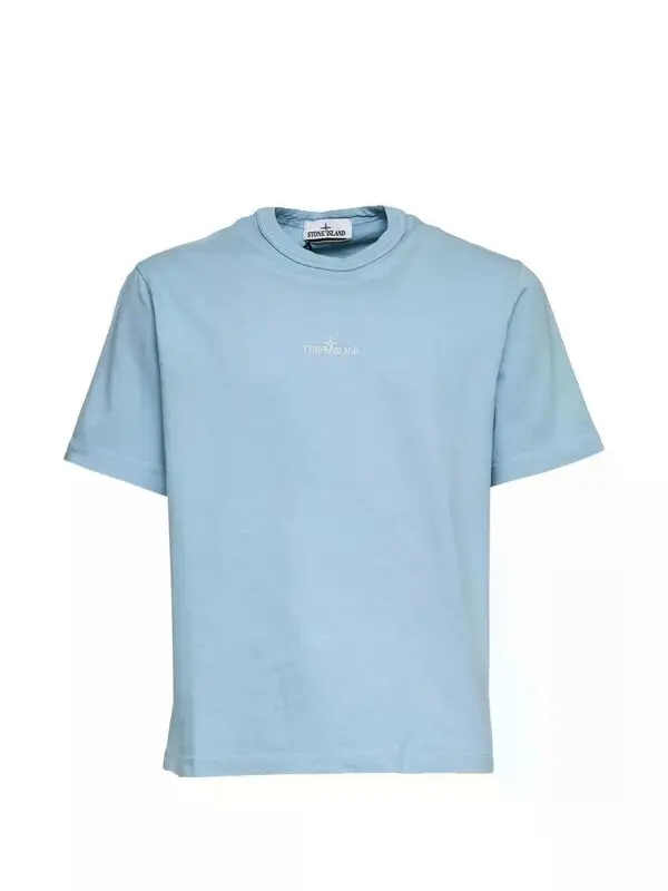 Stone Island Logo-embroidered T-shirt - Blue