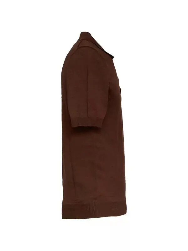 RAKKI Tokyo Short-sleeve Polo Shirt - Brown