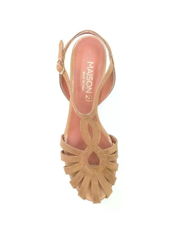 MAISON 21 Cage-detail T-bar Sandals