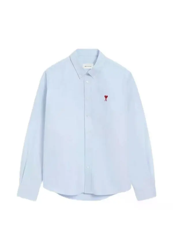 Ami De Coeur Embroidery Shirt - Blue