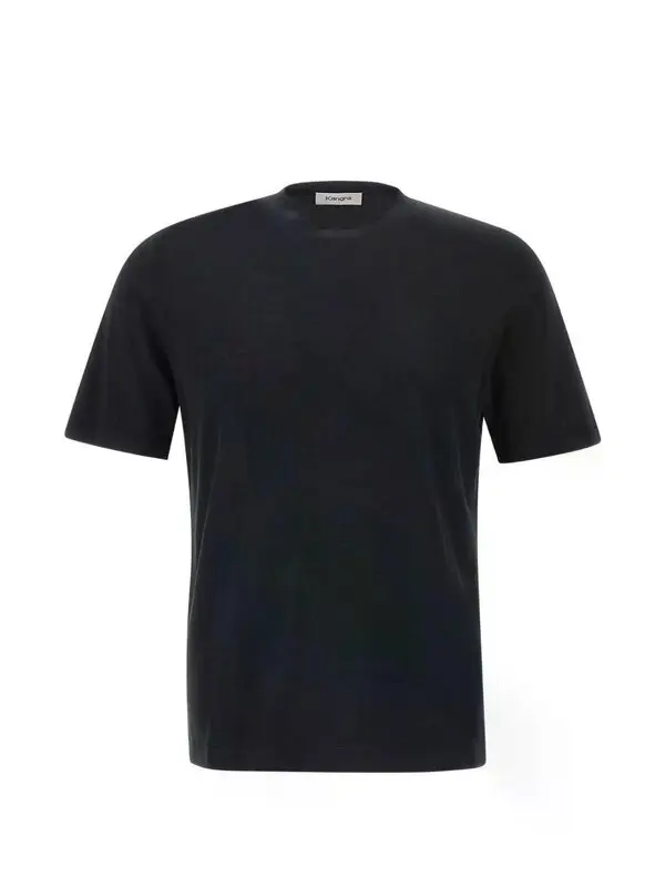KANGRA Crew-neck Cotton T-shirt - Black