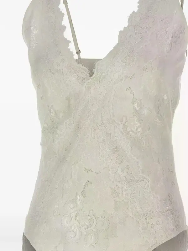 HERSKIND Lace-panelled Bodysuit - Neutrals