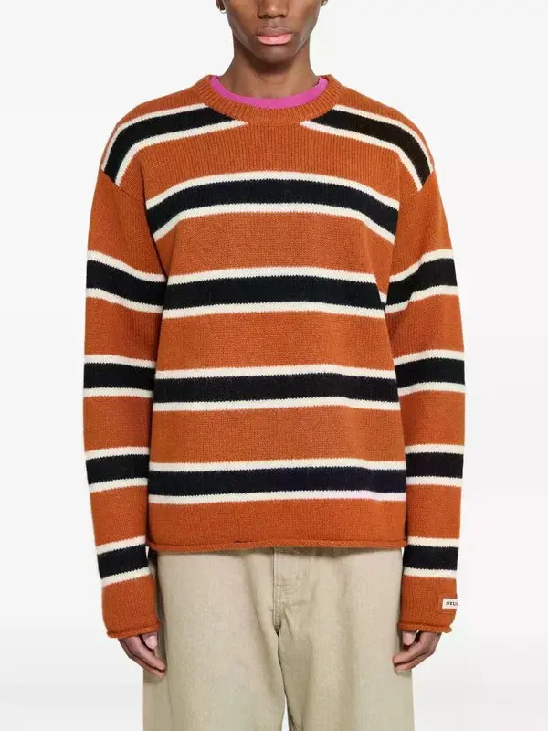 StÜssy Striped Wool Sweater - Orange