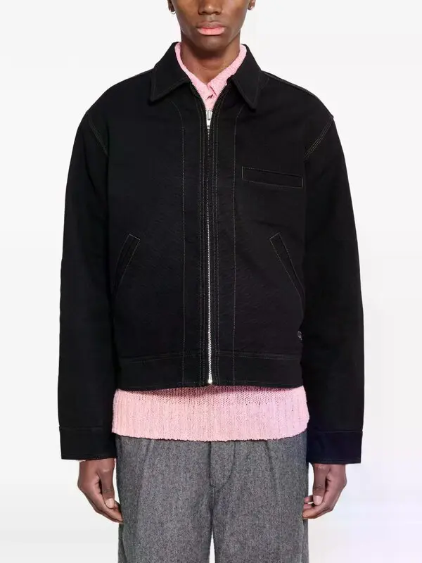 StÜssy Work Contrast-stitch Collared Jacket