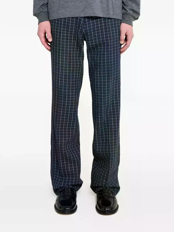 WALES BONNER Check-pattern Trousers