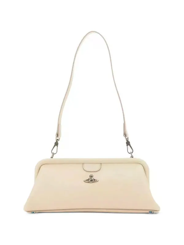 VIVIENNE WESTWOOD Jane Frame Orb Shoulder Bag - Neutrals