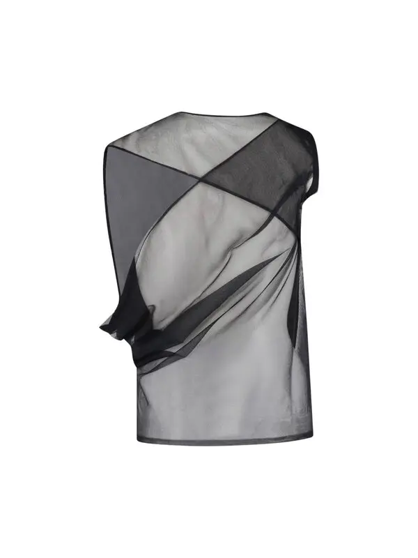 Sportmax Asymmetrical Stretch Viscose Top