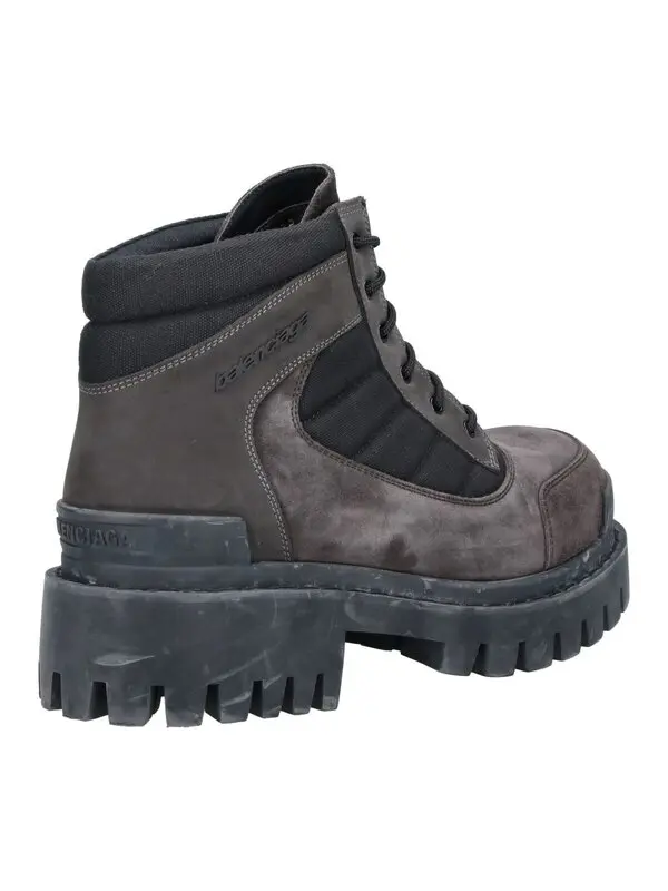 Balenciaga Combat Strike Boots - Brown