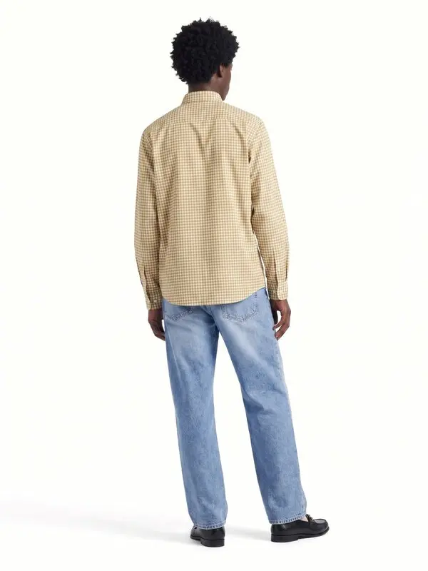 Auralee Checkered Shirt - Beige