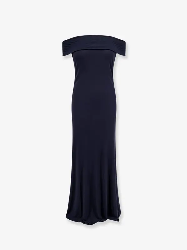 Alaïa Jersey Bandeau Dress - Blue