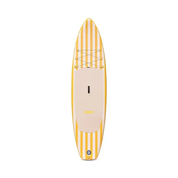 FUNBOY Striped Inflatable Paddle Board - Yellow Stripe