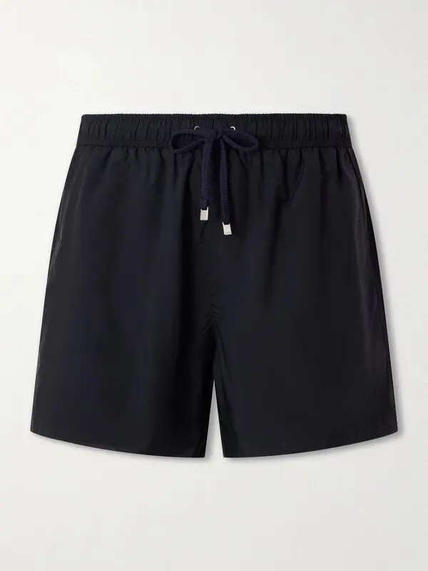 Zegna Straight-leg Mid-length Swim Shorts - Blue