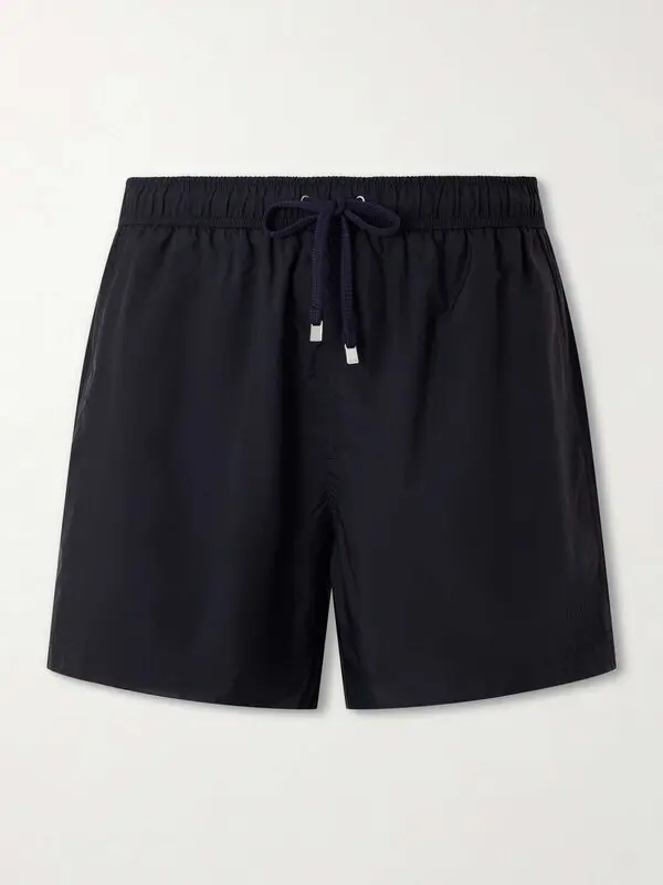 Zegna Straight-leg Mid-length Swim Shorts - Navy