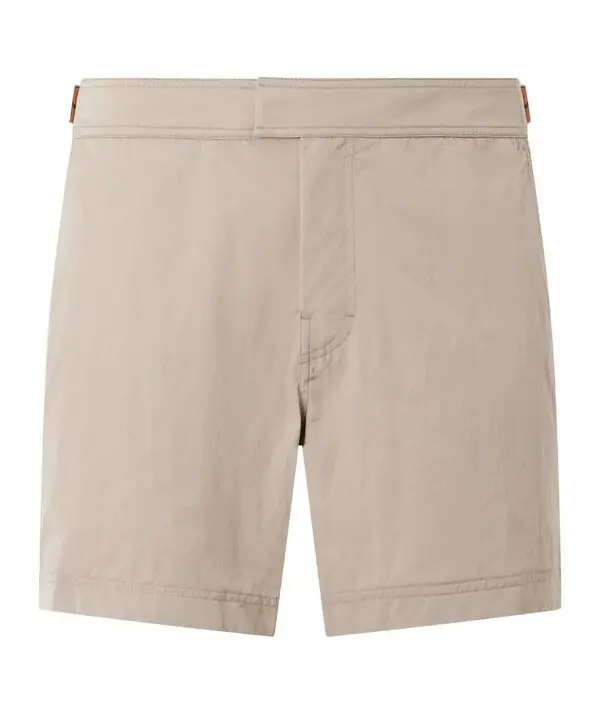 Zegna Straight-leg Mid-length Swim Shorts - Neutrals