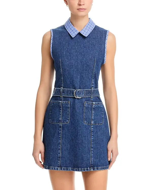 Cinq À Sept Kyra Denim Mini Dress - Bleu Crush/ultramarine