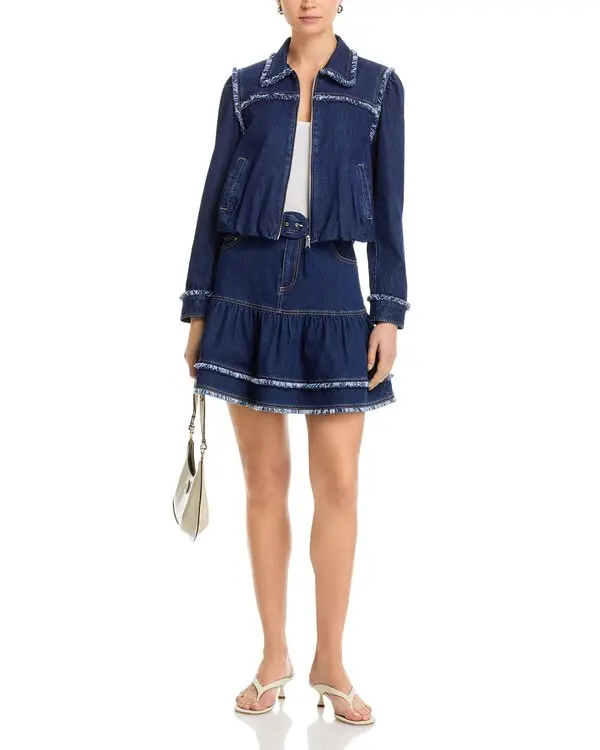 Cinq À Sept Bicolor Fringe Indria Jacket