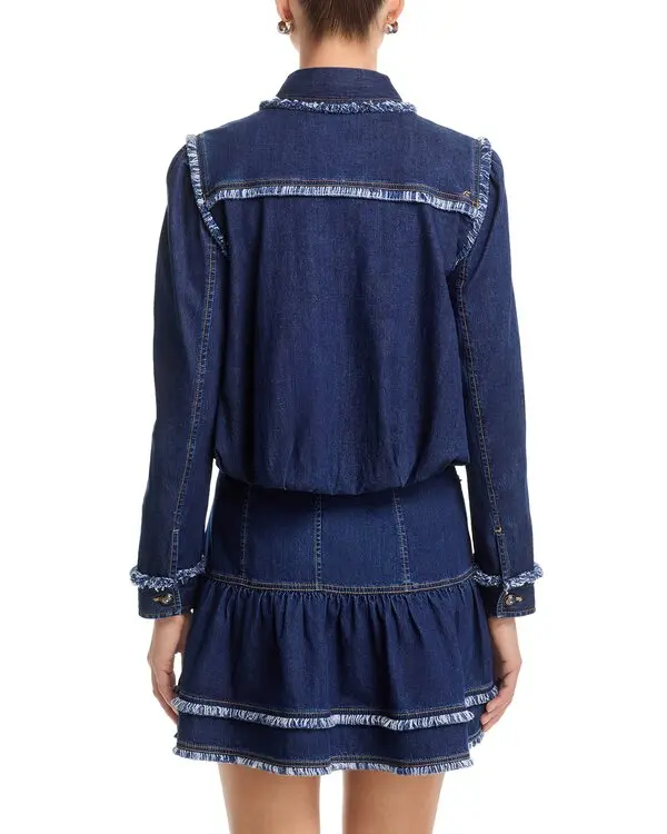 Cinq À Sept Bicolor Fringe Indria Jacket