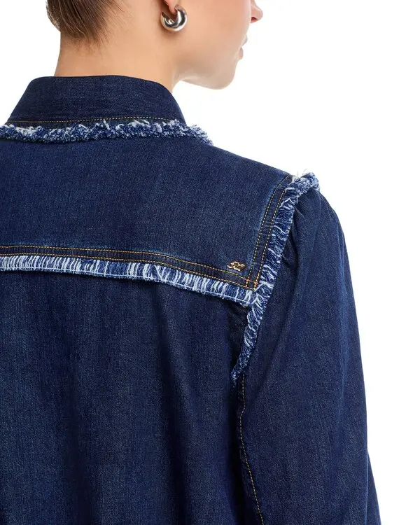 Cinq À Sept Bicolor Fringe Indria Jacket
