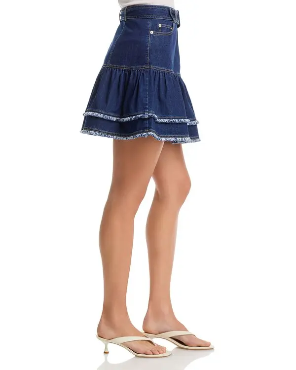 Cinq À Sept Bicolor Fringe Martina Skirt