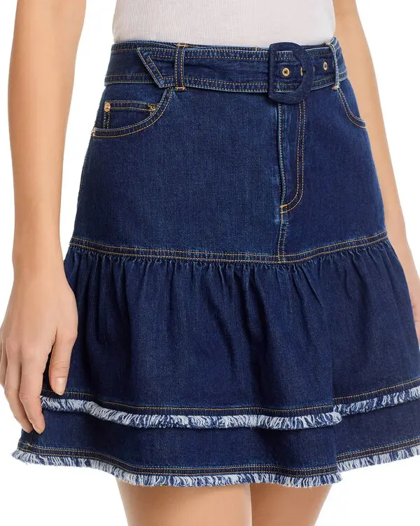 Cinq À Sept Bicolor Fringe Martina Skirt