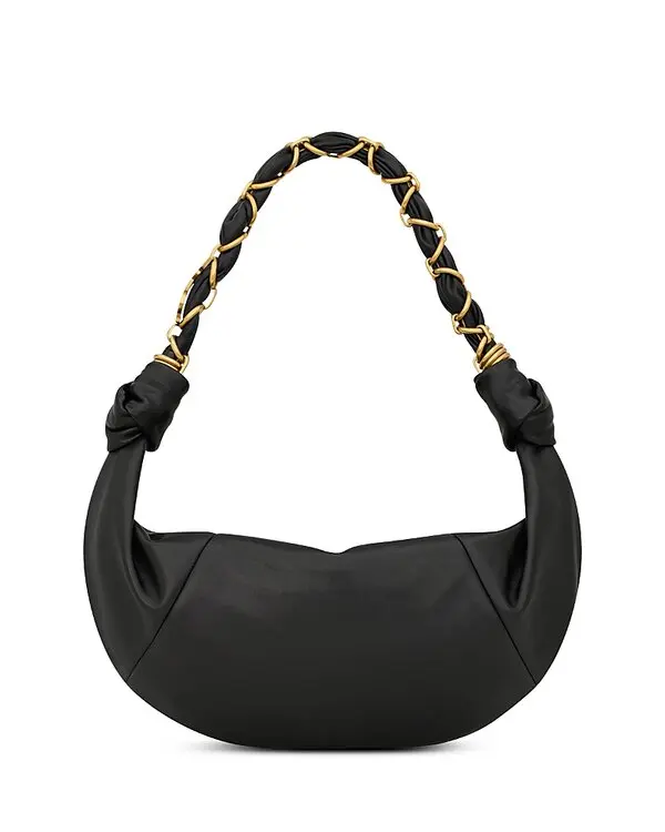 Saint Laurent Amalia Small Hobo Bag - Black