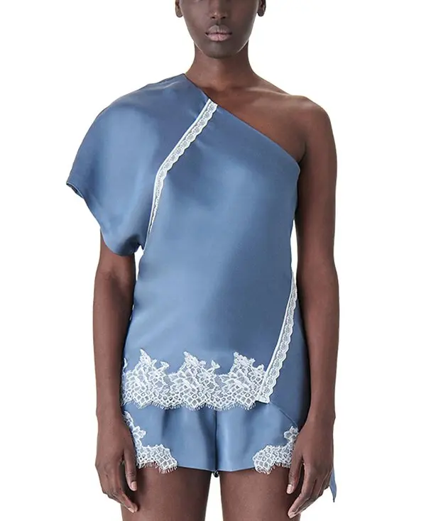 IRO PARIS Topazi Asymmetrical Top - Storm Blue