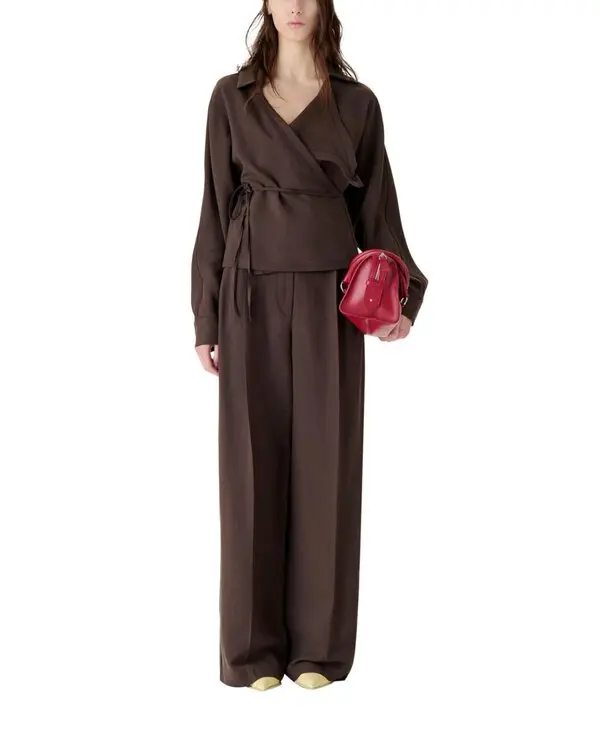 IRO PARIS Helis Pants - Dark Brown