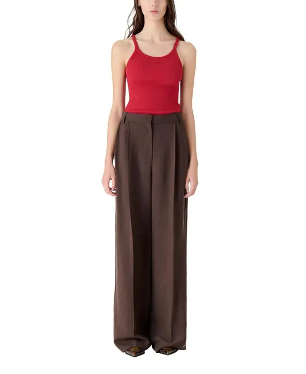 IRO PARIS Helis Pants - Dark Brown