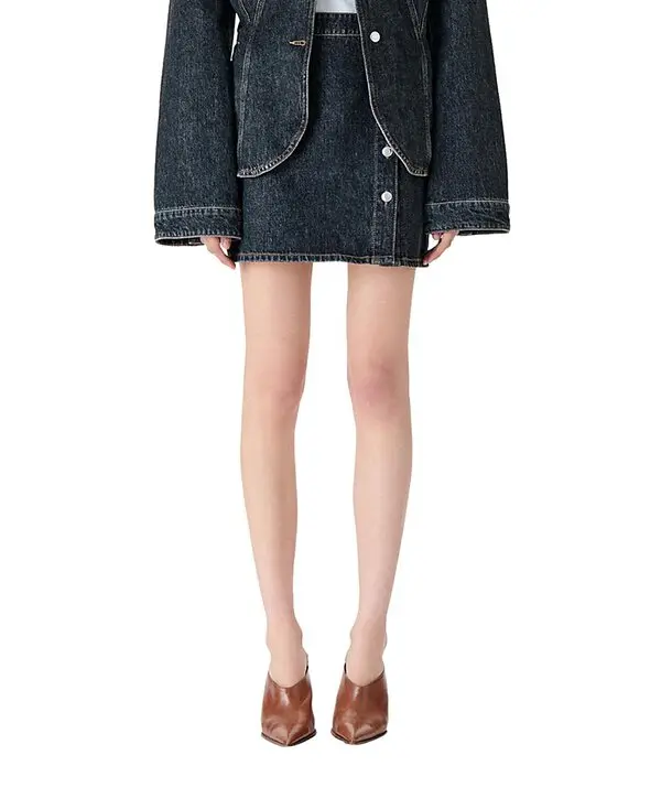 IRO PARIS Isya Mini Skirt - Steel Denim