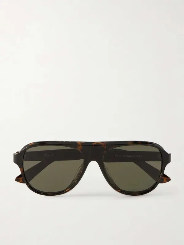 Oliver Spencer Paul Newman Aviator-style Acetate Sunglasses - Brown