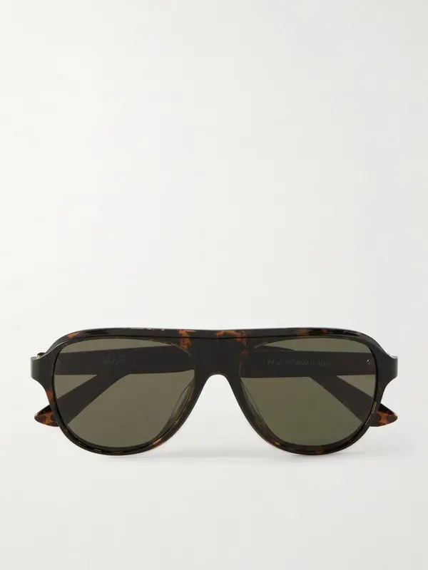 Oliver Spencer Aviator-style Sunglasses - Brown