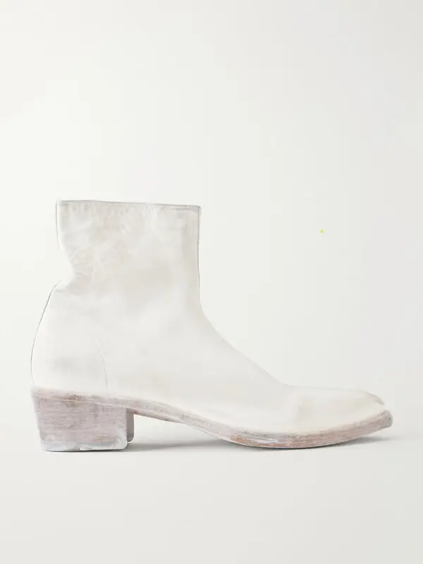 424 Leather Boots - White