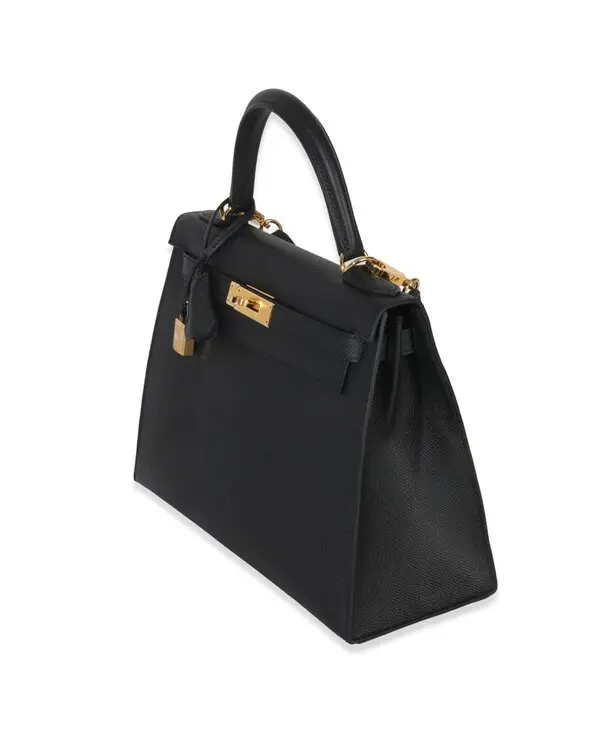 Hermès Kelly 28 Leather Handbag - Black