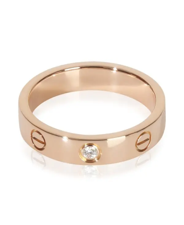 CARTIER Small Model Love 18k Rose Gold Ring