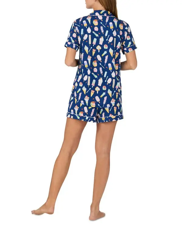 Kate Spade New York Printed Boxer Pajama Set - Navy Print