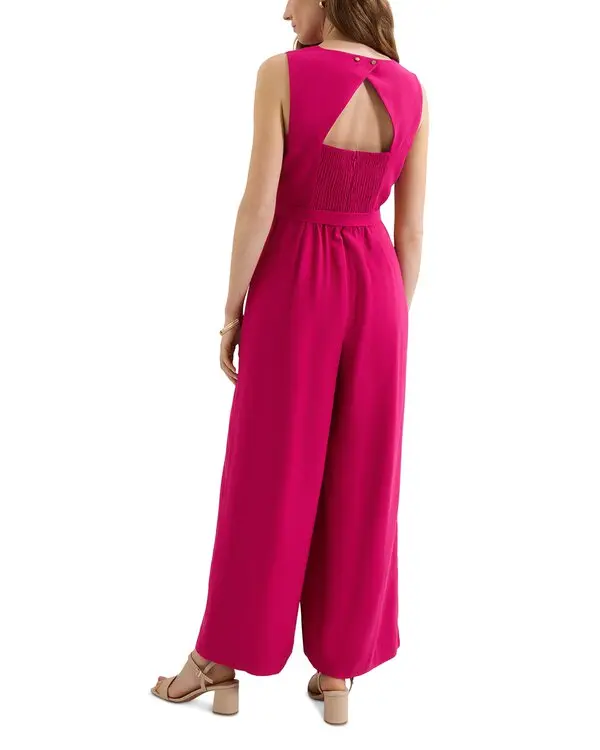 PHASE EIGHT Marta Wide Leg Jumpsuit - Fuchsia