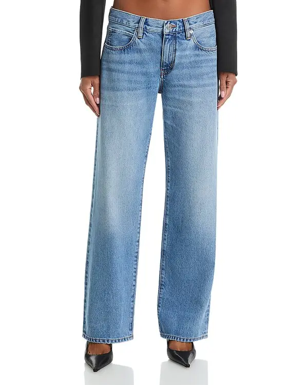 FRAME The Lowkey Low Rise Straight Leg Jeans - Static