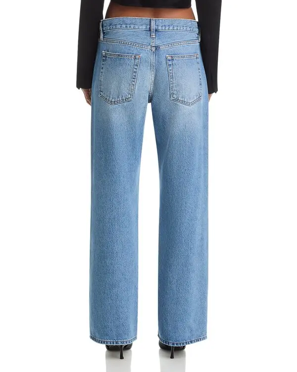 FRAME The Lowkey Low Rise Straight Leg Jeans - Static