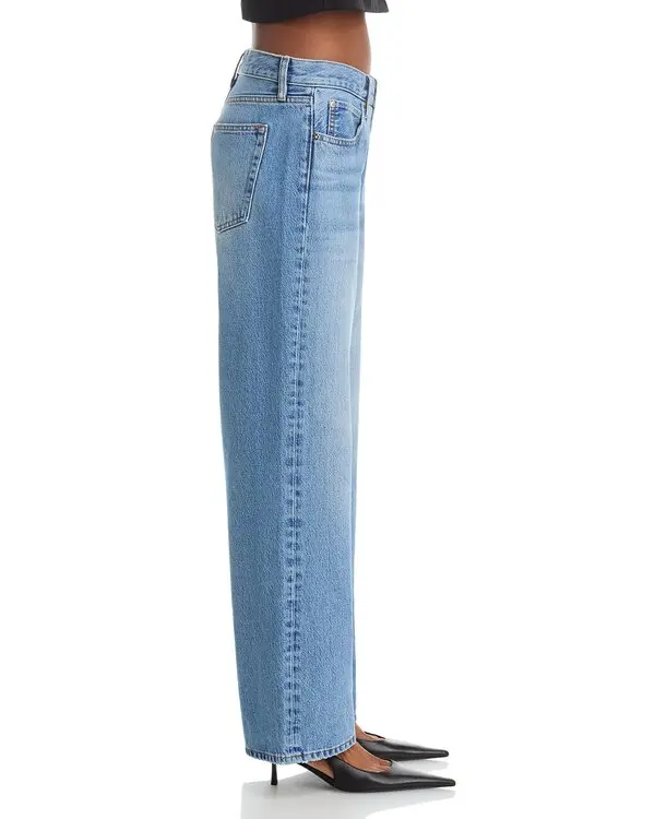 FRAME The Lowkey Low Rise Straight Leg Jeans - Static