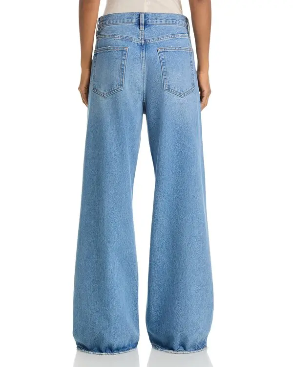 FRAME The Loose High Rise Low Slung Wide Leg Jeans - Sundrop