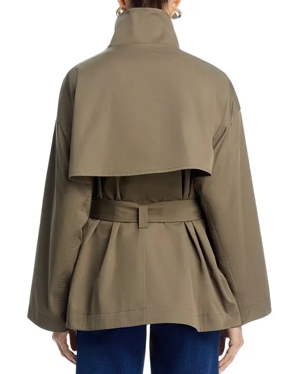 FRAME Short Field Trench Coat - Army
