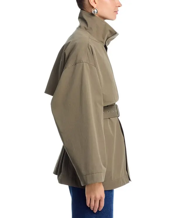 FRAME Short Field Trench Coat - Army