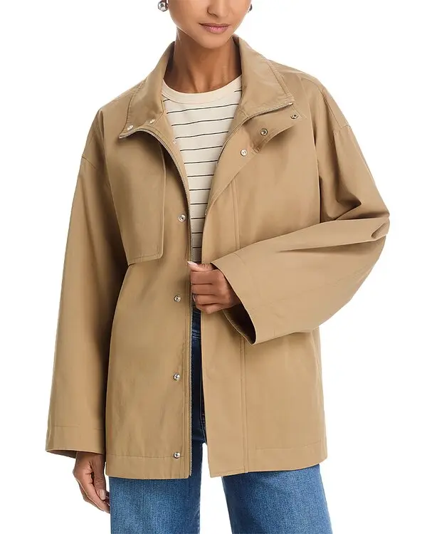 FRAME The Short Field Trench Coat - Khaki