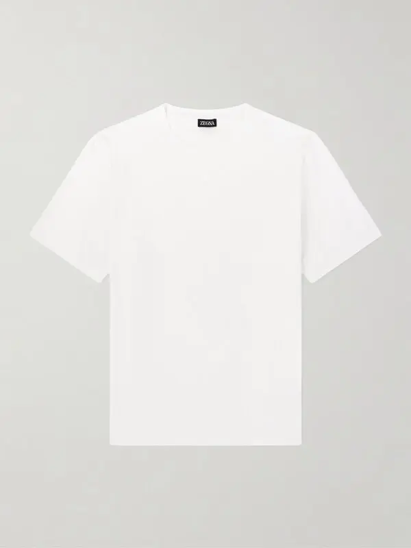 Zegna Cotton-jersey T-shirt - White
