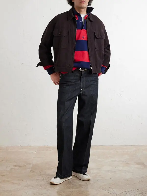 KAPTAIN SUNSHINE Cotton And Linen-blend Jacket - Brown