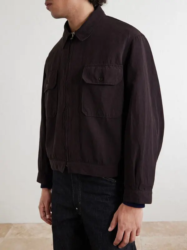 KAPTAIN SUNSHINE Cotton And Linen-blend Jacket - Brown