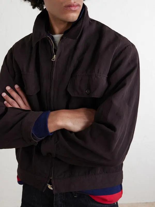 KAPTAIN SUNSHINE Cotton And Linen-blend Jacket - Brown