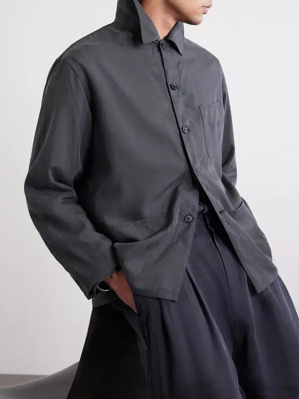 KAPTAIN SUNSHINE Silk-gabardine Blouson Jacket