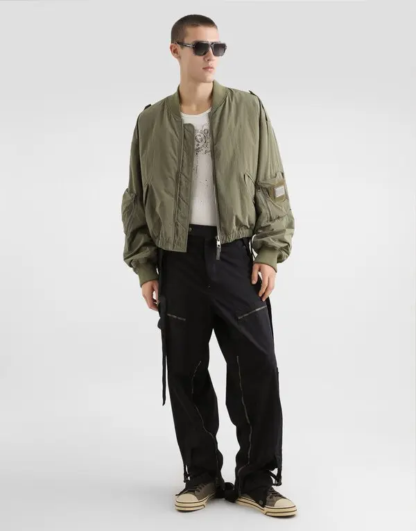 Dolce & Gabbana Wavy Nylon Bomber Jacket - Multicolor