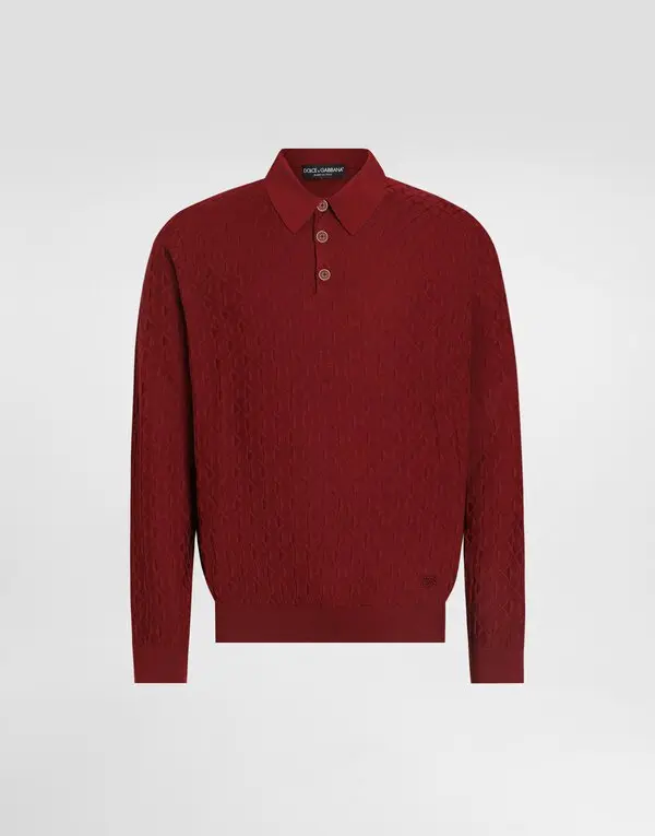 Dolce & Gabbana Micro-dot Stitch Polo Shirt